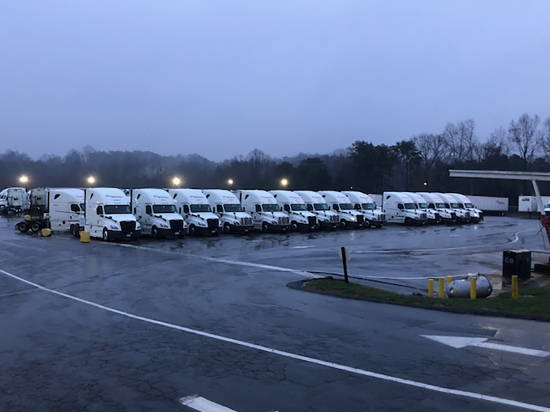 Trailer parking at a 3pl warehouse near Charlotte NC